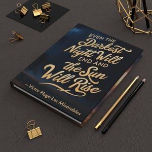 Victor Hugo Les Misérables Quote Notebook - Hardcover Journal for ...
