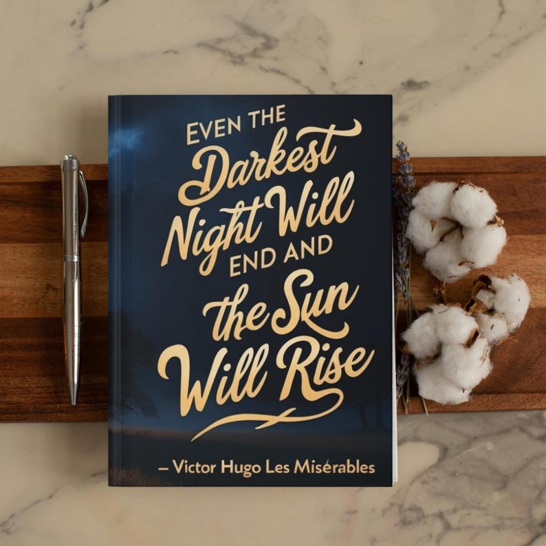 Victor Hugo Les Misérables Quote Notebook - Hardcover Journal for ...