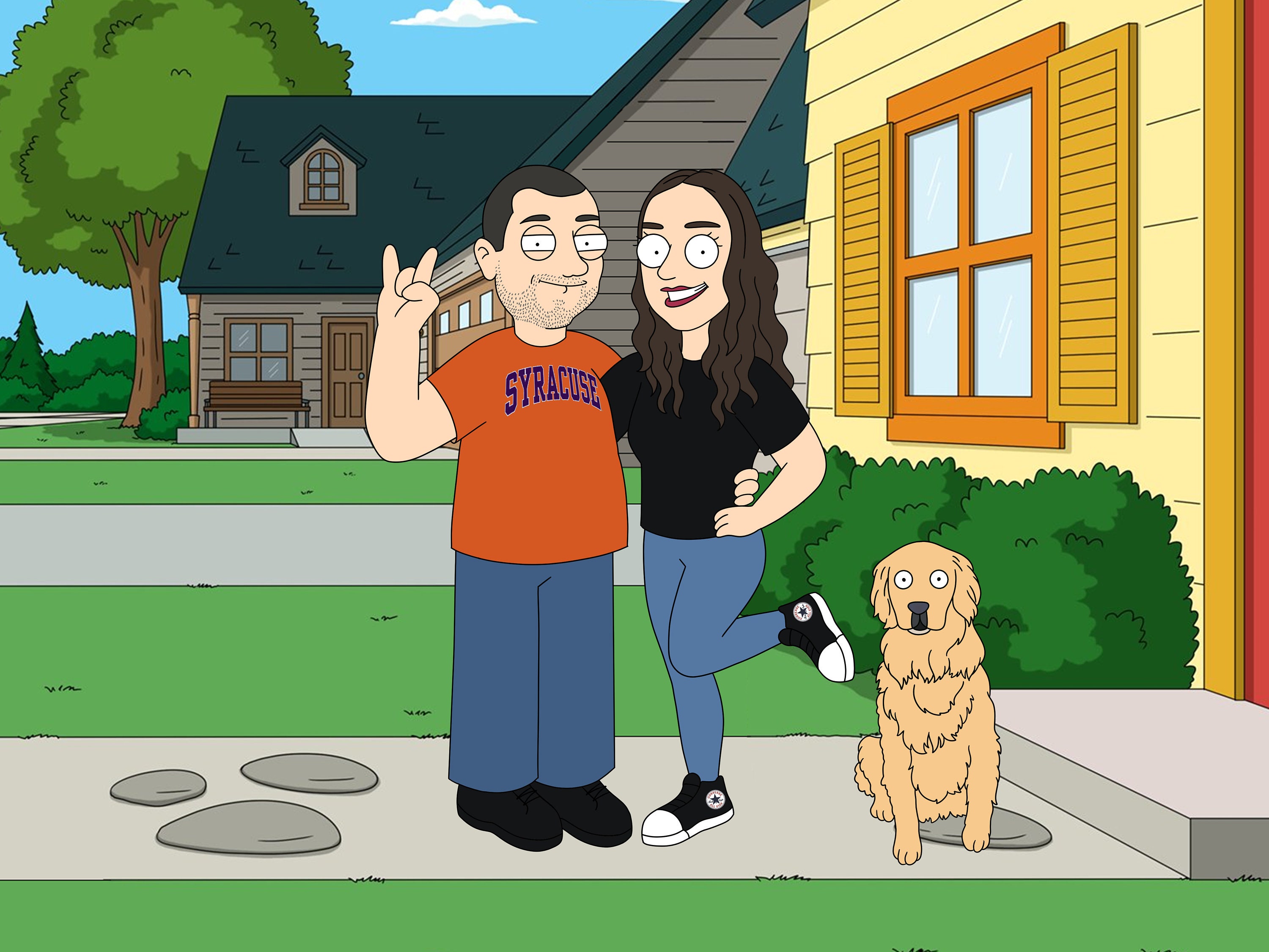 Custom Family Guy Portrait, Griffin Couple Portraits, Personalized ...