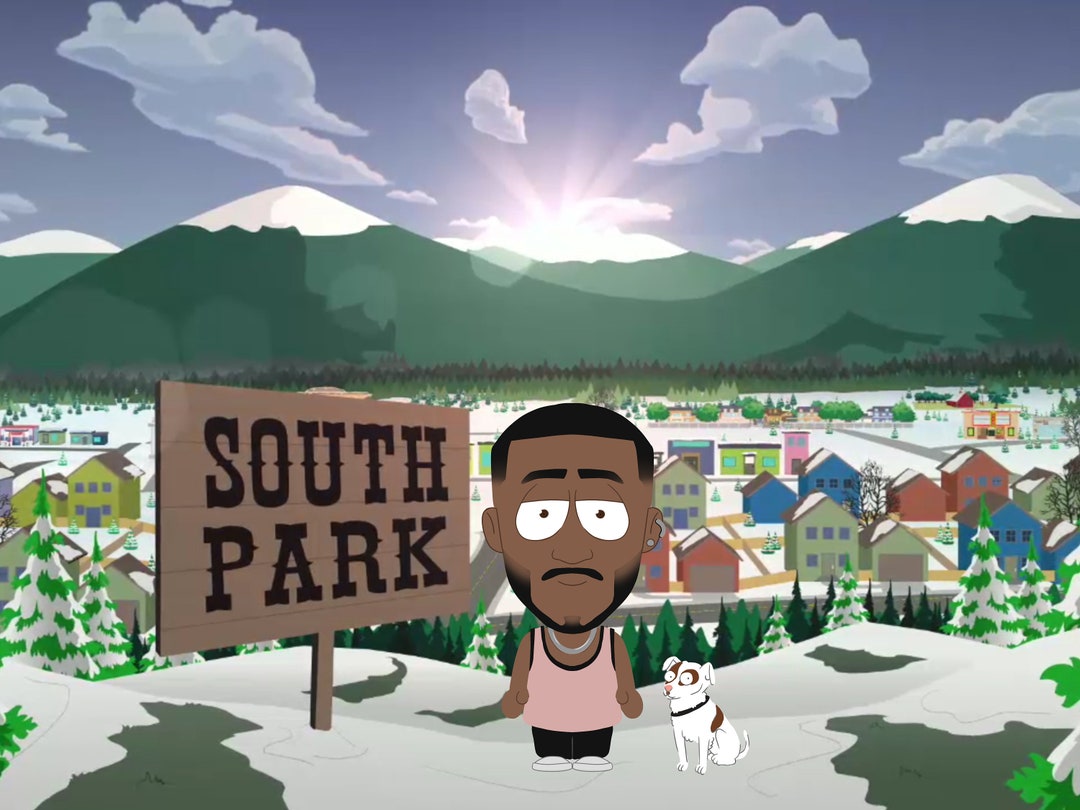 Custom South Park Sign Portrait, Cartman Kenny Couple Portraits ...