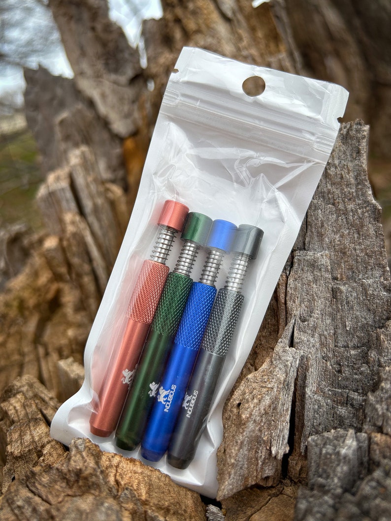 Metal Chillum 4 Pack Cool One Hit Pipe Low Profile - Etsy