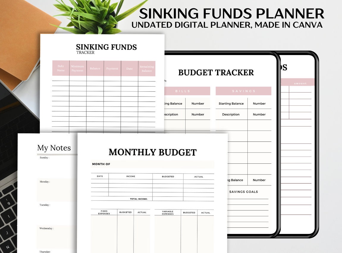 Funds Printable Tracker | Digital Business Success Planner| Business ...