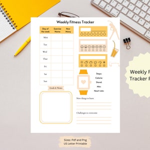 Fitness Planner and Workout Tracker, Exercise Log Book, Gym Planner ...