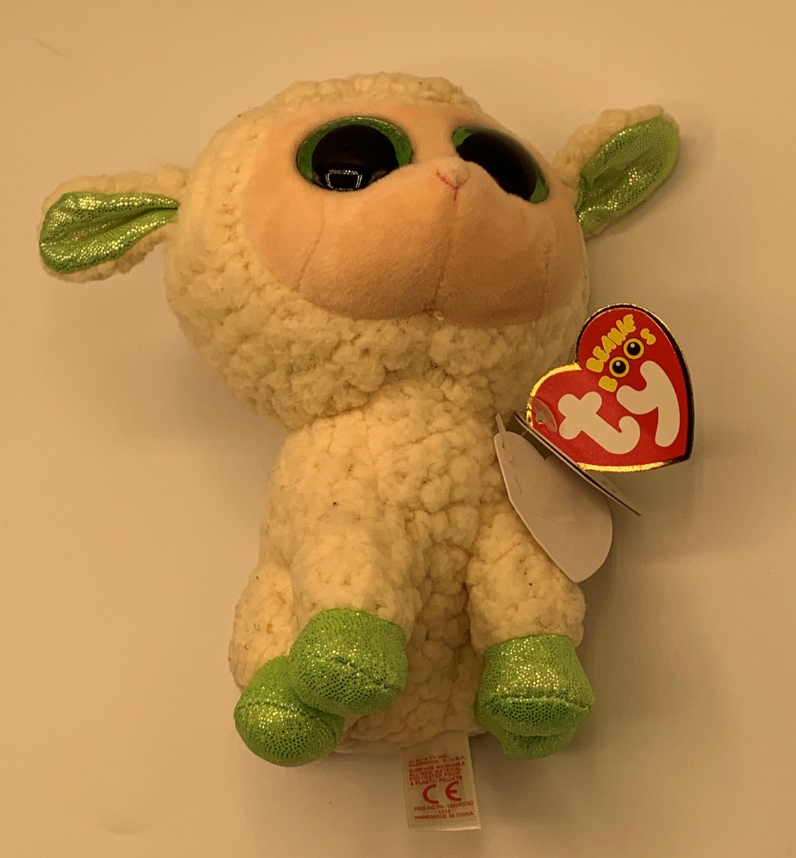 LALA the Lamb Plush With Glitter Eyes (6 Inches) Ty Beanie Boos NEW ...