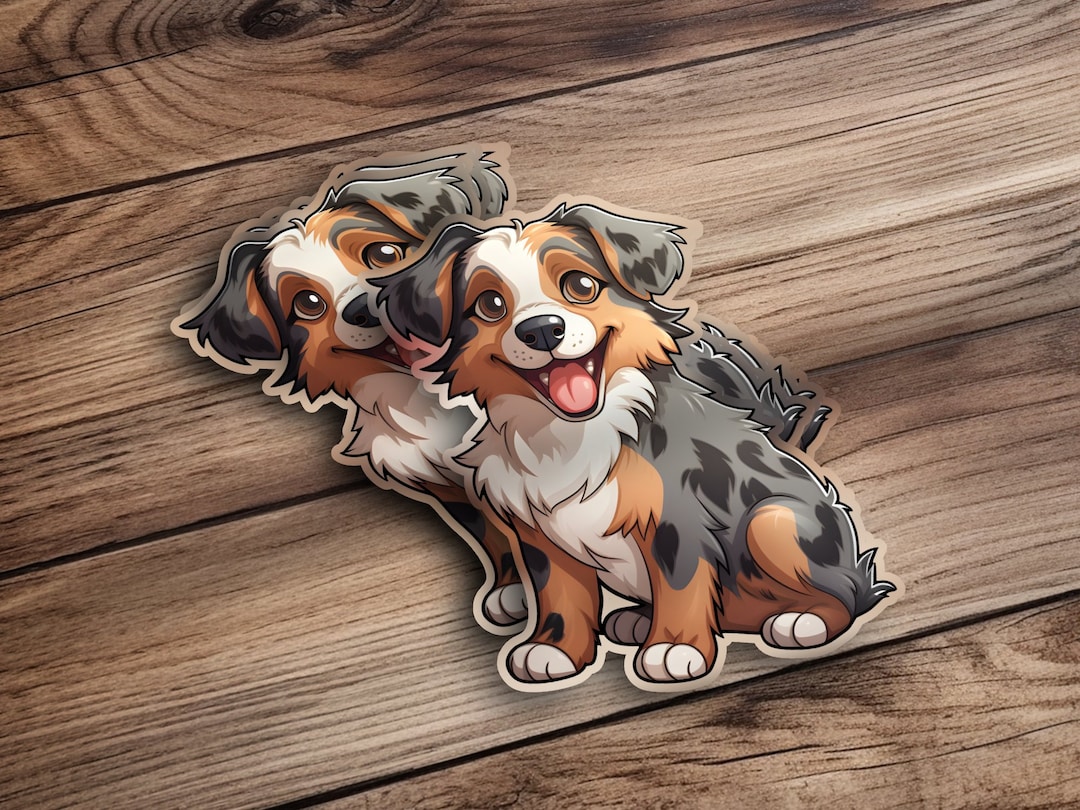 Australian Shepherd Sticker, Dog Stickers, Pet Stickers, Dog Owner Gift ...