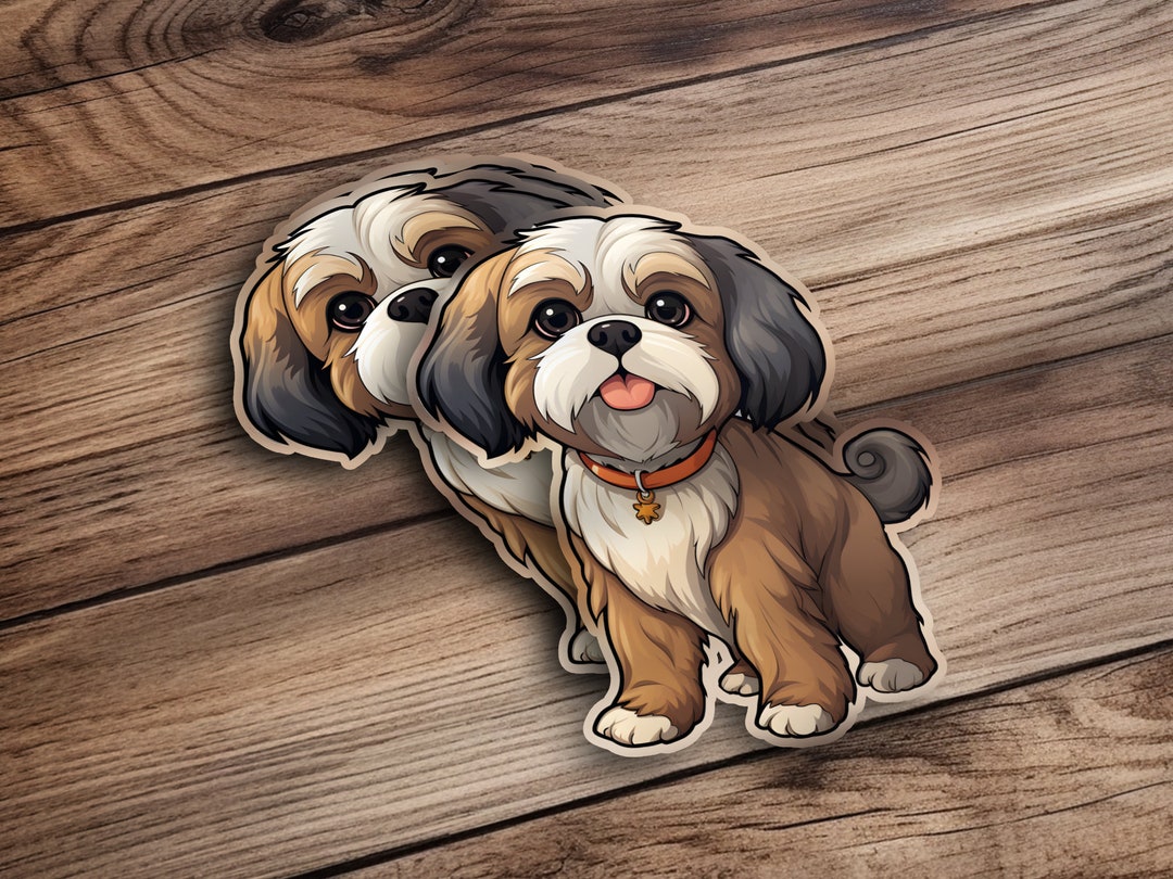 Shih Tzu Sticker, Shih Tzu Gift, Shih Tzu Owner Stickers, Dog Lover ...