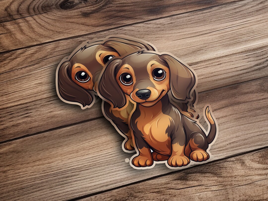 Dachshund Sticker, Dachshund Car Decal, Funny Dog Gift, Dachshund Vinyl ...