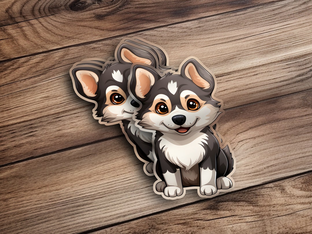 Siberian Husky Sticker, Vinyl Decal, Siberian Husky Gifts, Laptop ...