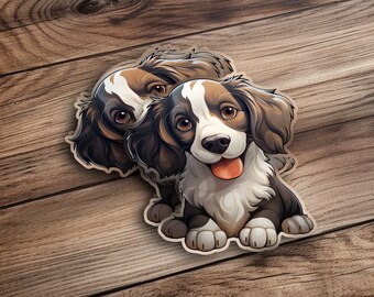 Springer Spaniel on Board Car Window Sticker English Dog Sign Decal V02 ...