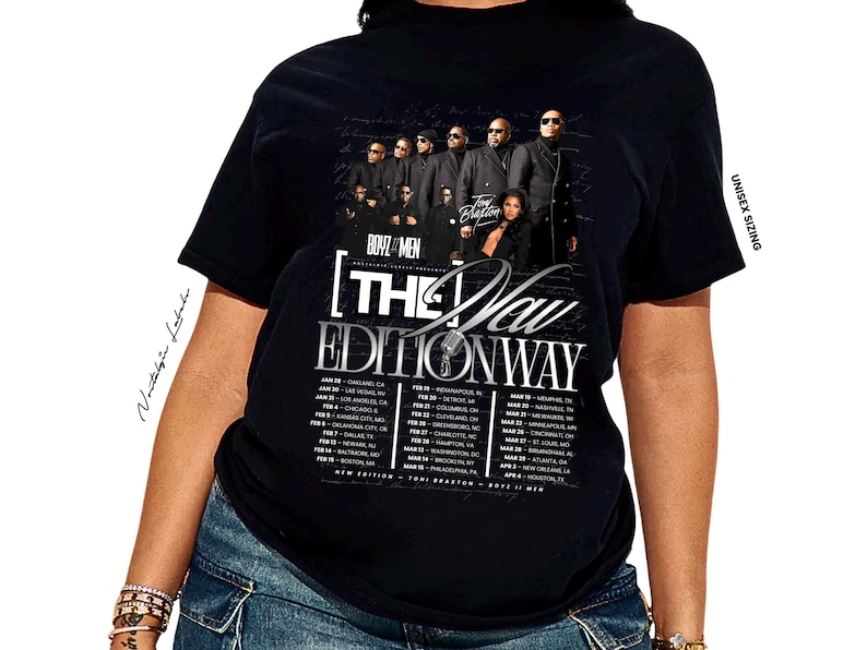 The New Edition Way Tour | New Edition Shirt, T Braxton Shirt, Boyz to ...