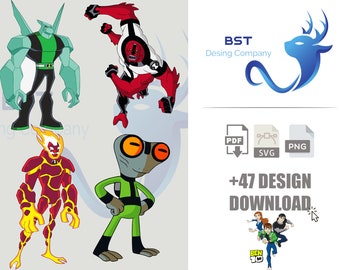 Ben 10 Cartoon Svg - Etsy UK