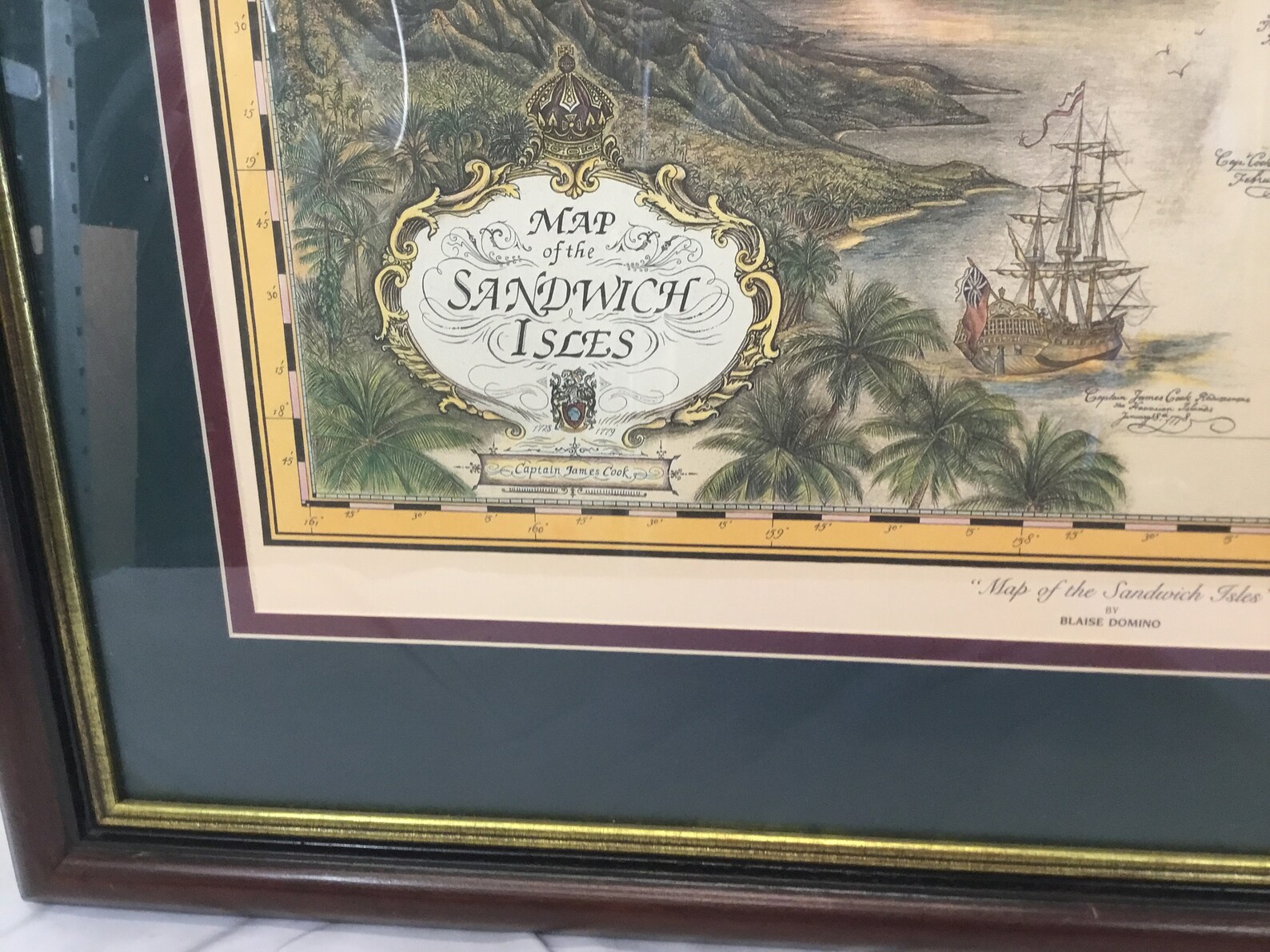 Map of the Sandwich Isles/blaise Domino Map of the Sandwich - Etsy