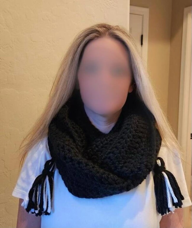 Wednesday Addams Snood, Infinity Scarf - Etsy