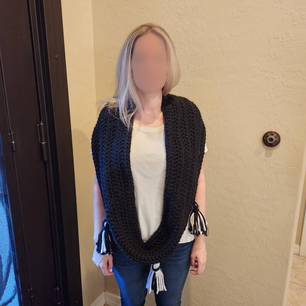 Wednesday Addams Snood, Infinity Scarf - Etsy