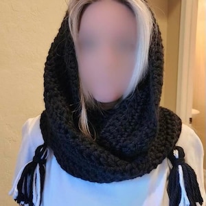 Wednesday Addams Snood, Infinity Scarf - Etsy