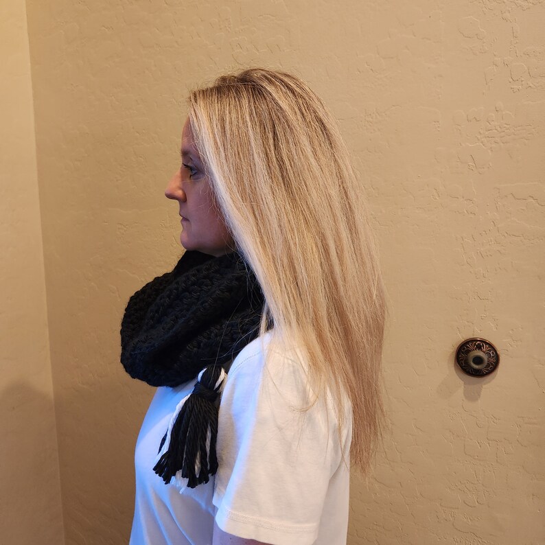 Wednesday Addams Snood, Infinity Scarf - Etsy