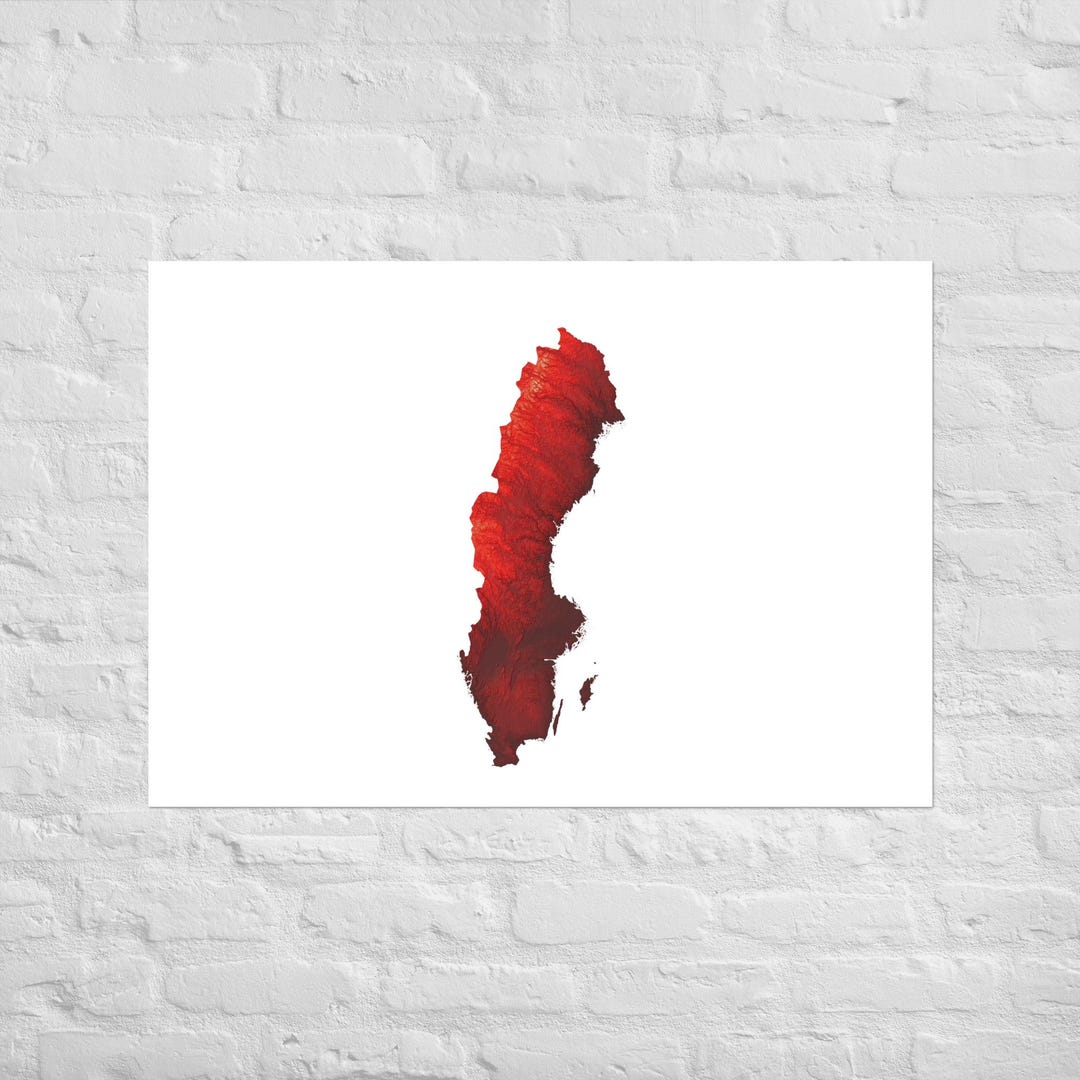 Sweden Map, Topographic Map of Sweden, Sweden Geography, Sweden Relief ...