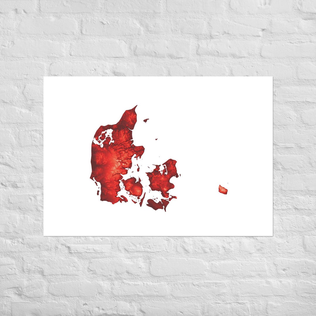 Denmark Map, Topographic Map of Denmark, Denmark Geography, Denmark ...