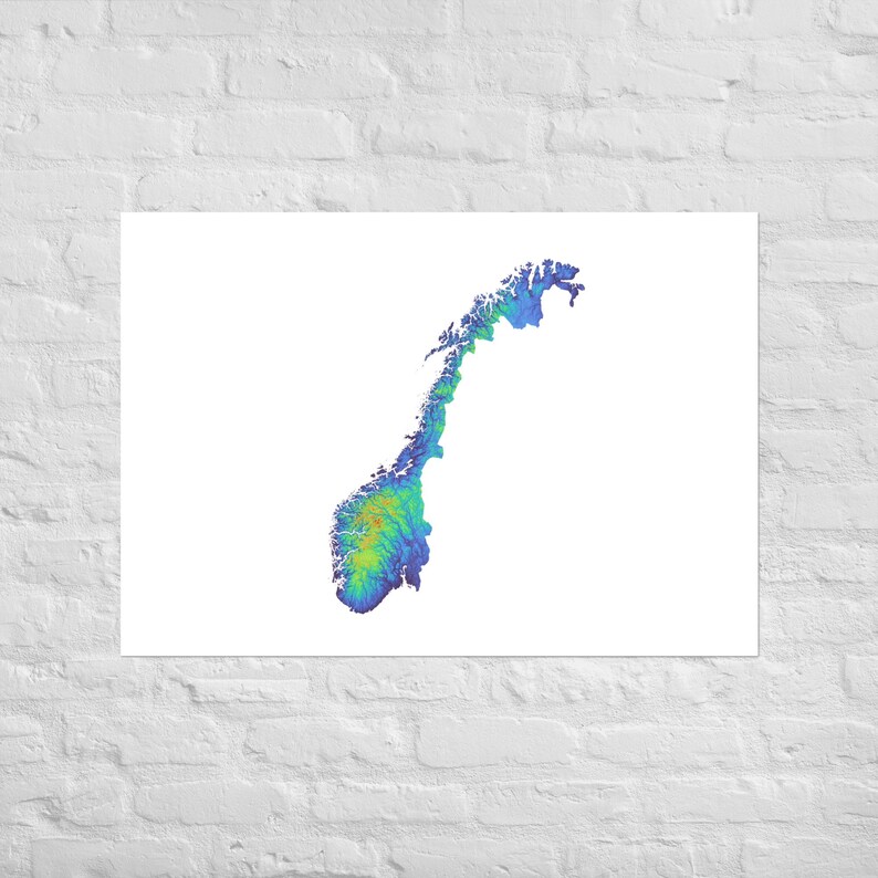 Norway Map, Topographic Map of Norway, Norway Geography, Norway Relief ...