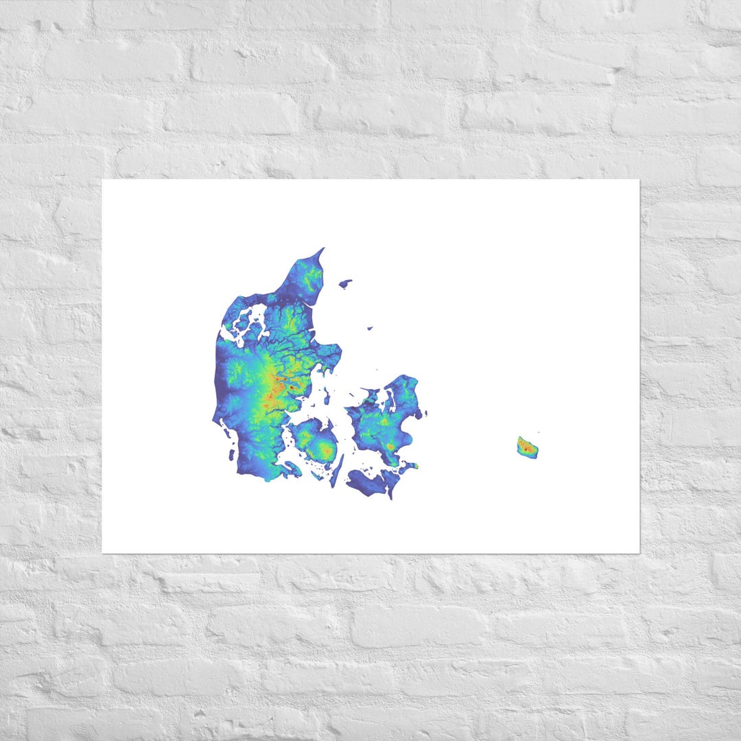 Denmark Map, Topographic Map of Denmark, Denmark Geography, Denmark ...