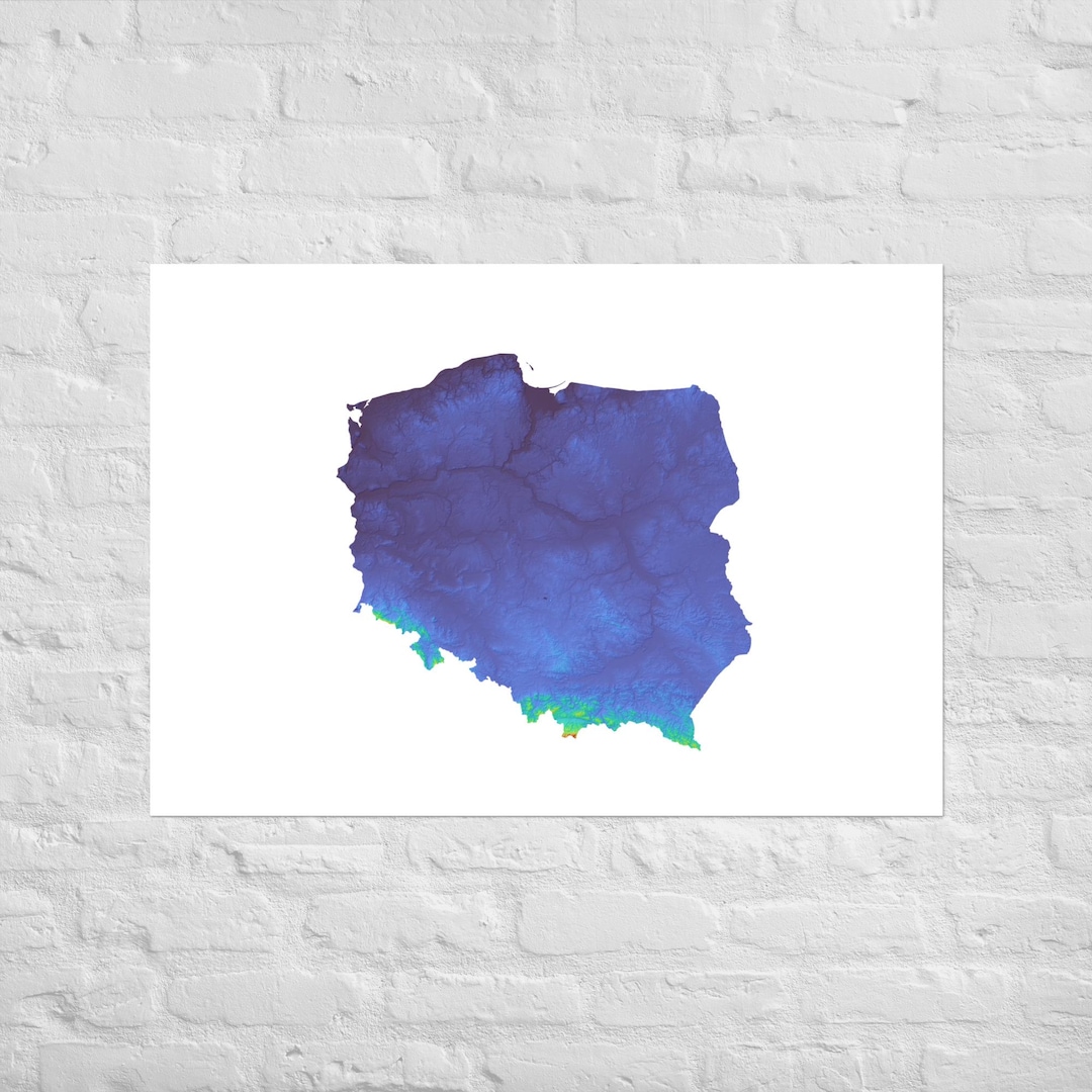 Poland Map, Topographic Map of Poland, Poland Geography, Poland Relief ...