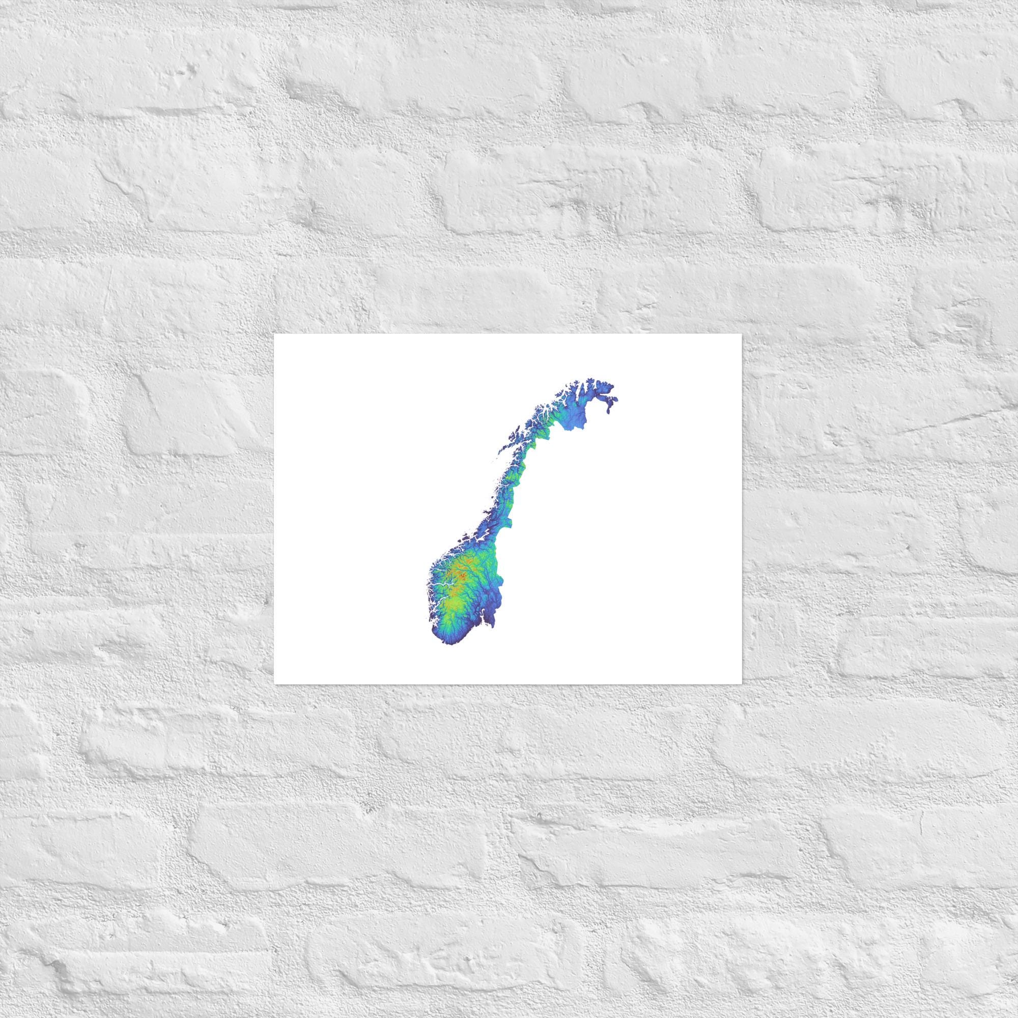 Norway Map, Topographic Map of Norway, Norway Geography, Norway Relief ...