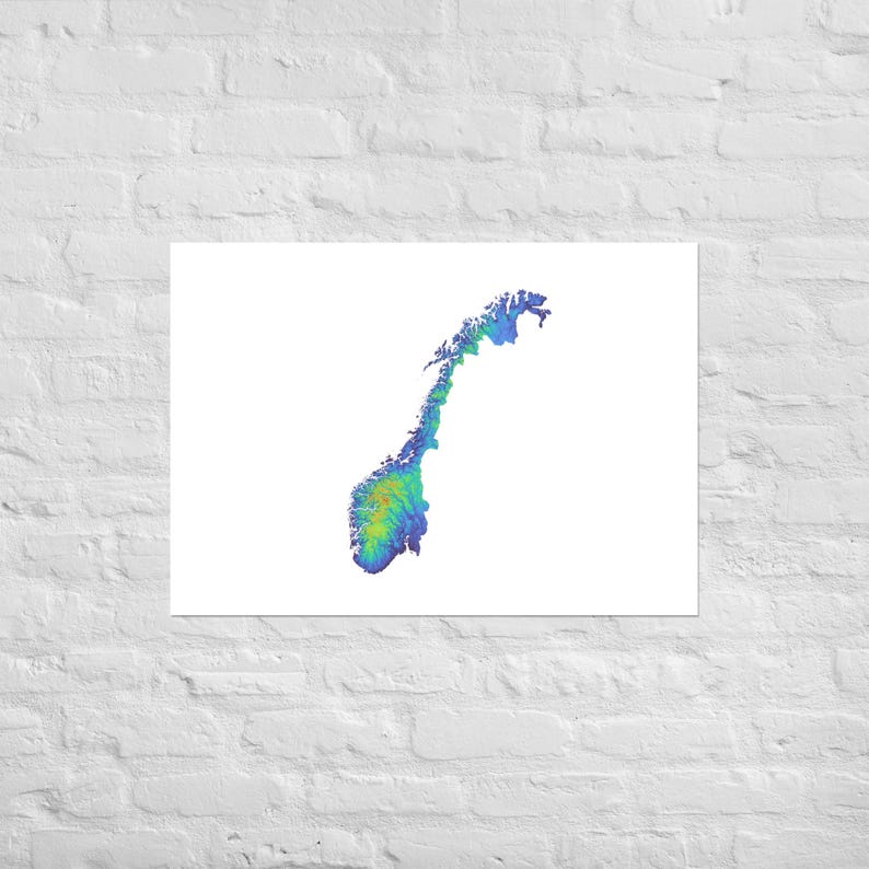 Norway Map, Topographic Map of Norway, Norway Geography, Norway Relief ...