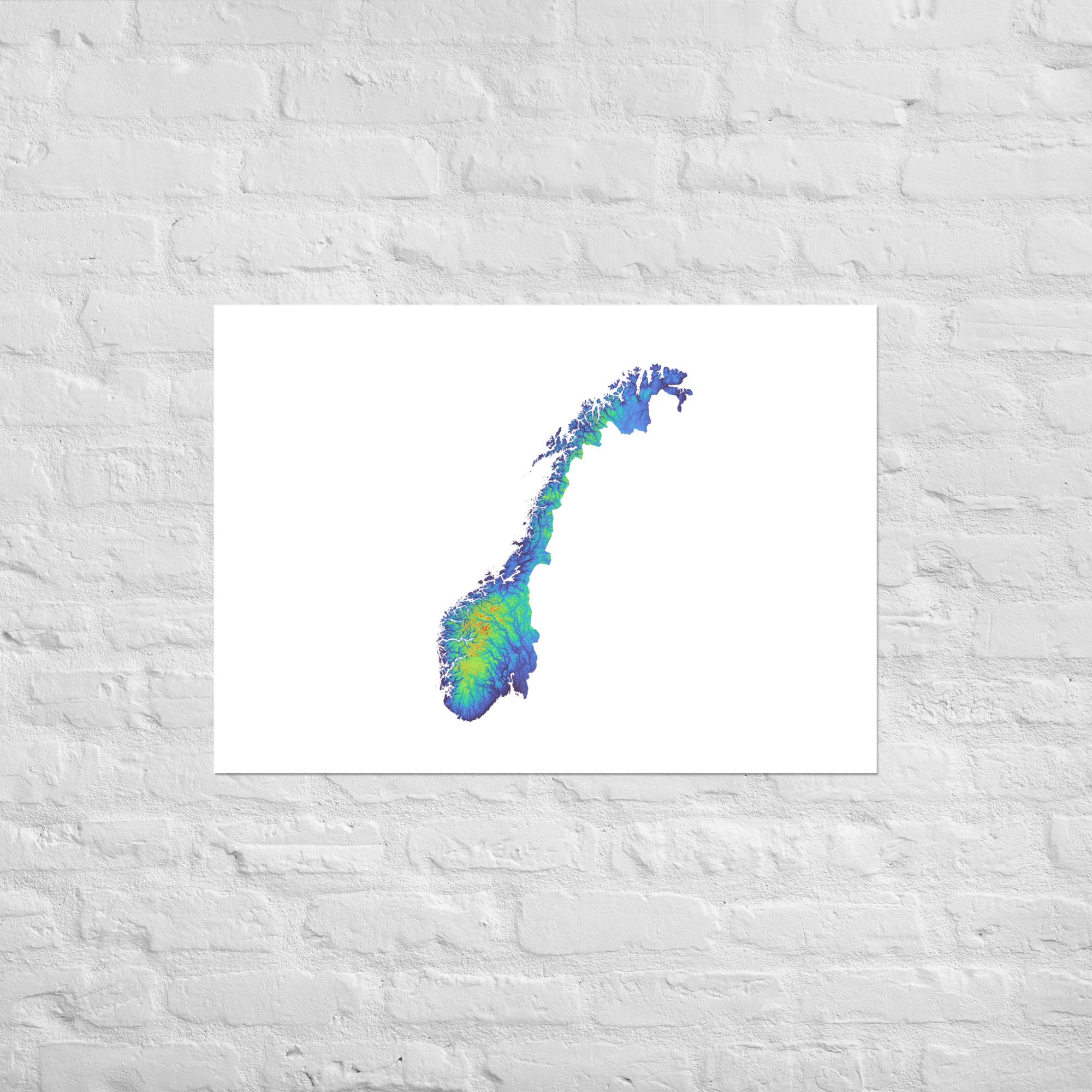 Norway Map, Topographic Map of Norway, Norway Geography, Norway Relief ...