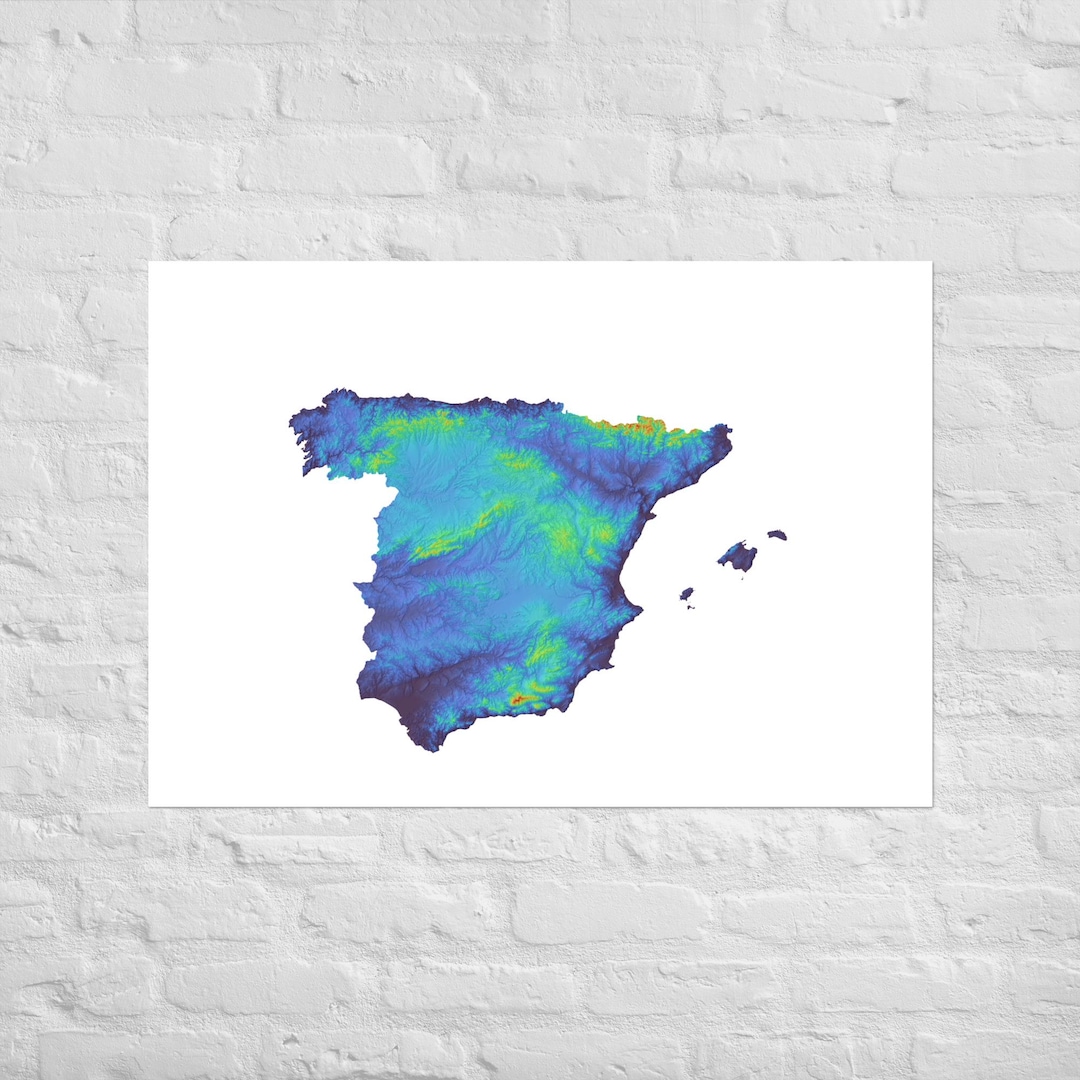 Spain Map, Topographic Map of Spain, Spain Geography, Spain Relief ...