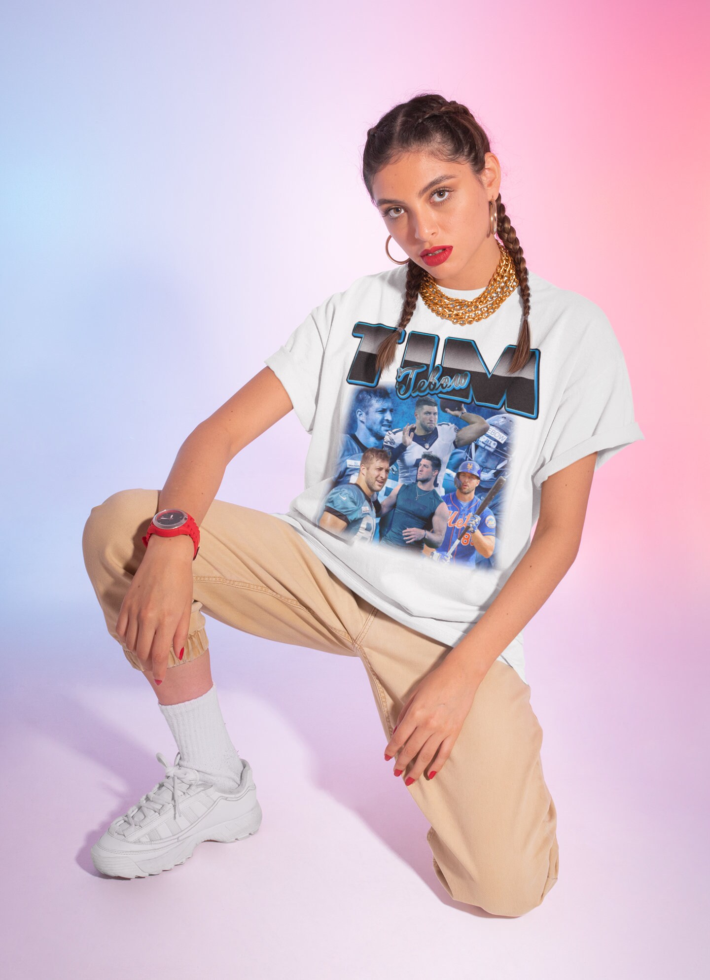 Tim Tebow Vintage Unisex Shirt, Vintage Tim Tebow Tshirt Gift for Him ...