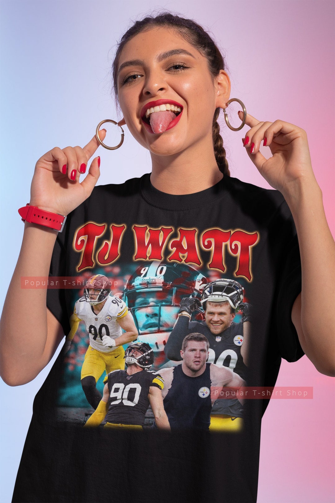 TJ Watt Vintage Unisex Shirt, Vintage TJ Watt Tshirt Gift for Him and ...