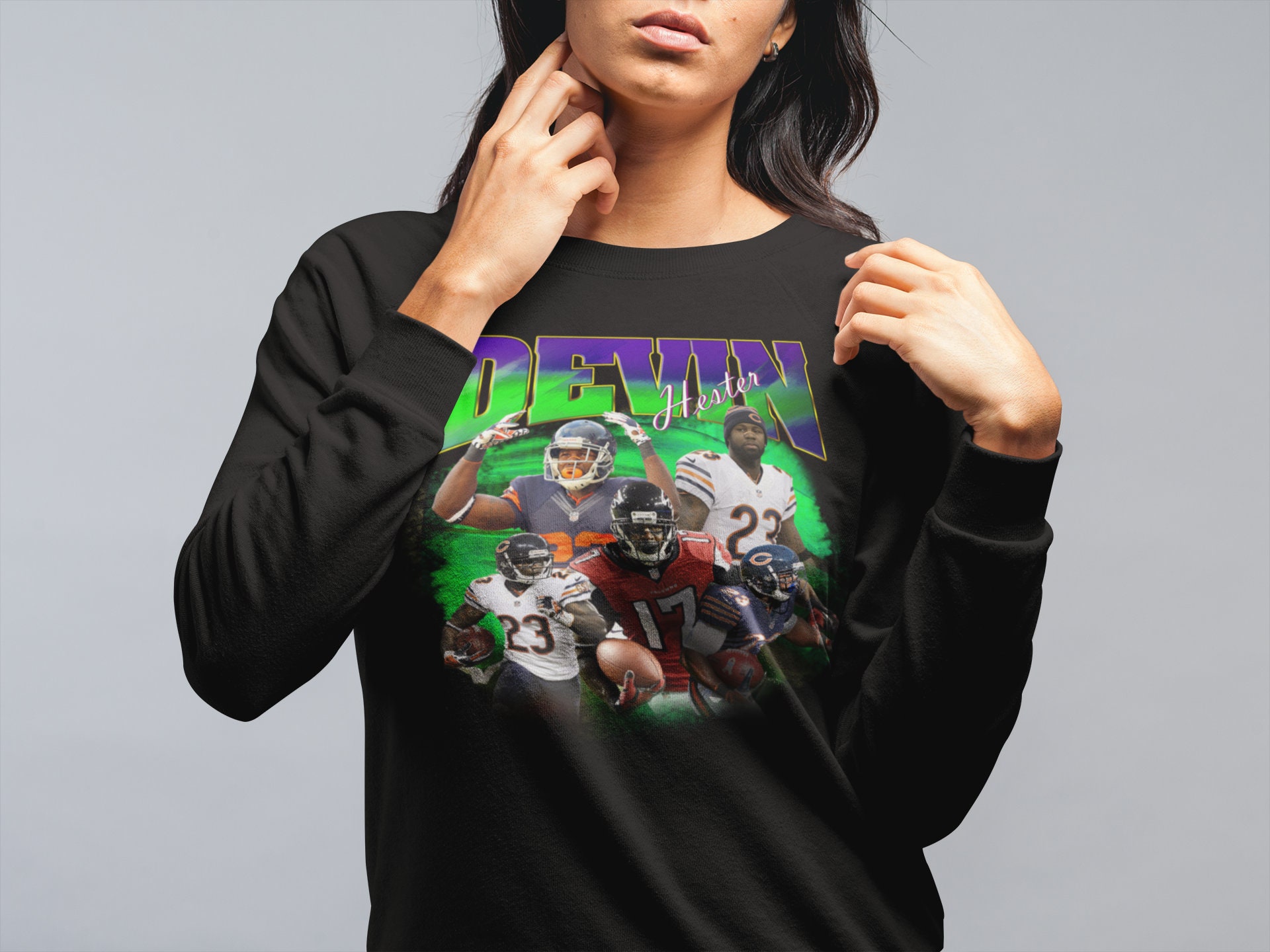 Devin Hester Vintage Unisex Shirt Vintage Devin Hester Tshirt Sold By Eliane Santos Sku