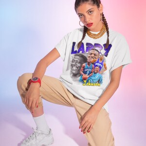 Larry Johnson Vintage Unisex Shirt, Vintage Larry Johnson Tshirt Gift ...