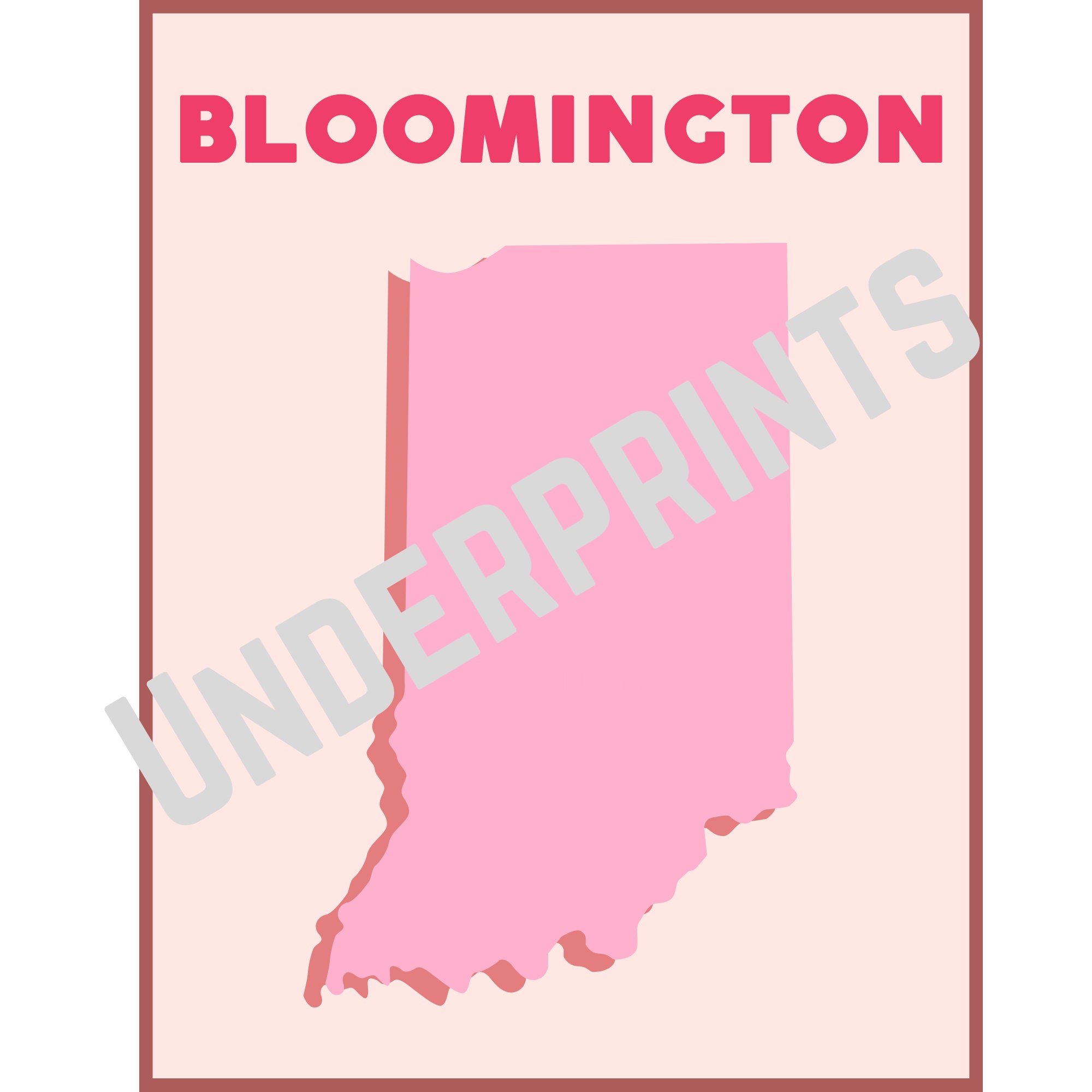 Indiana University Posters, Wall Art Prints, Set of 6 Downloadable Bar ...