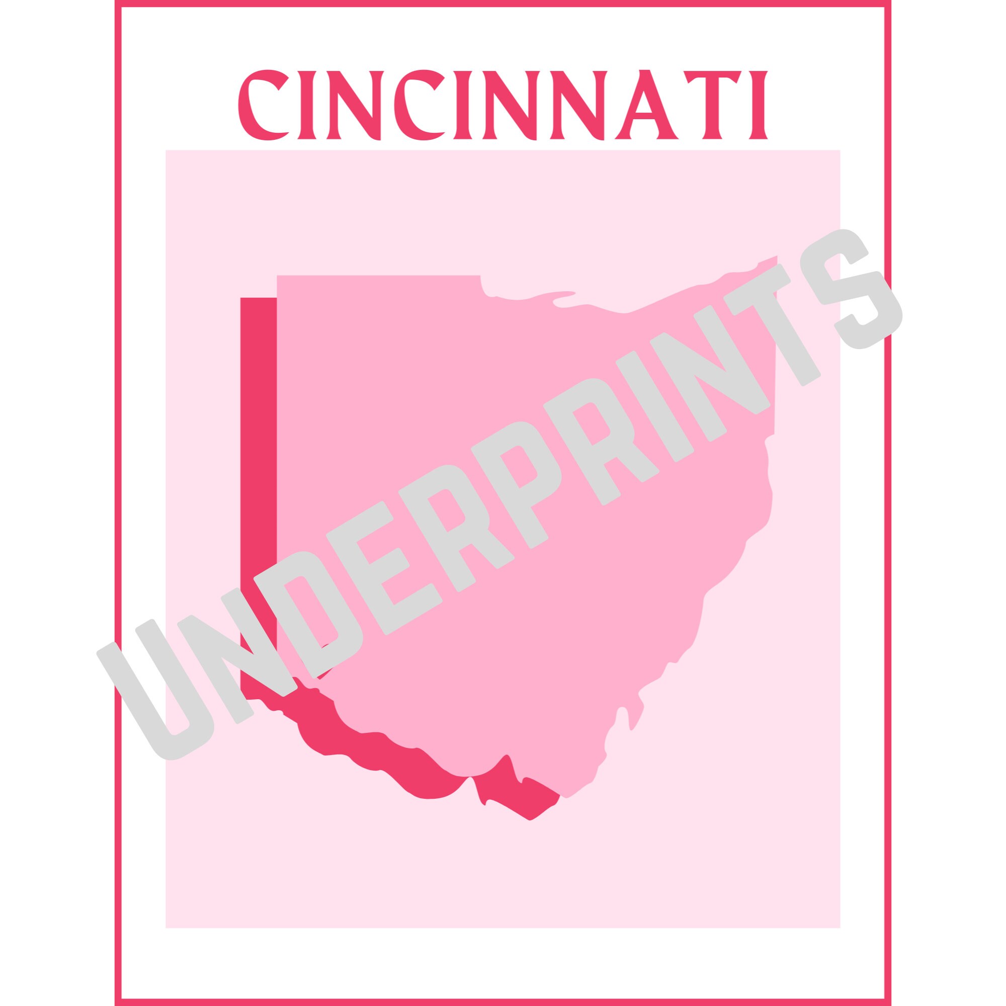 University of Cincinnati Posters, Wall Art Prints, Set of 6 ...