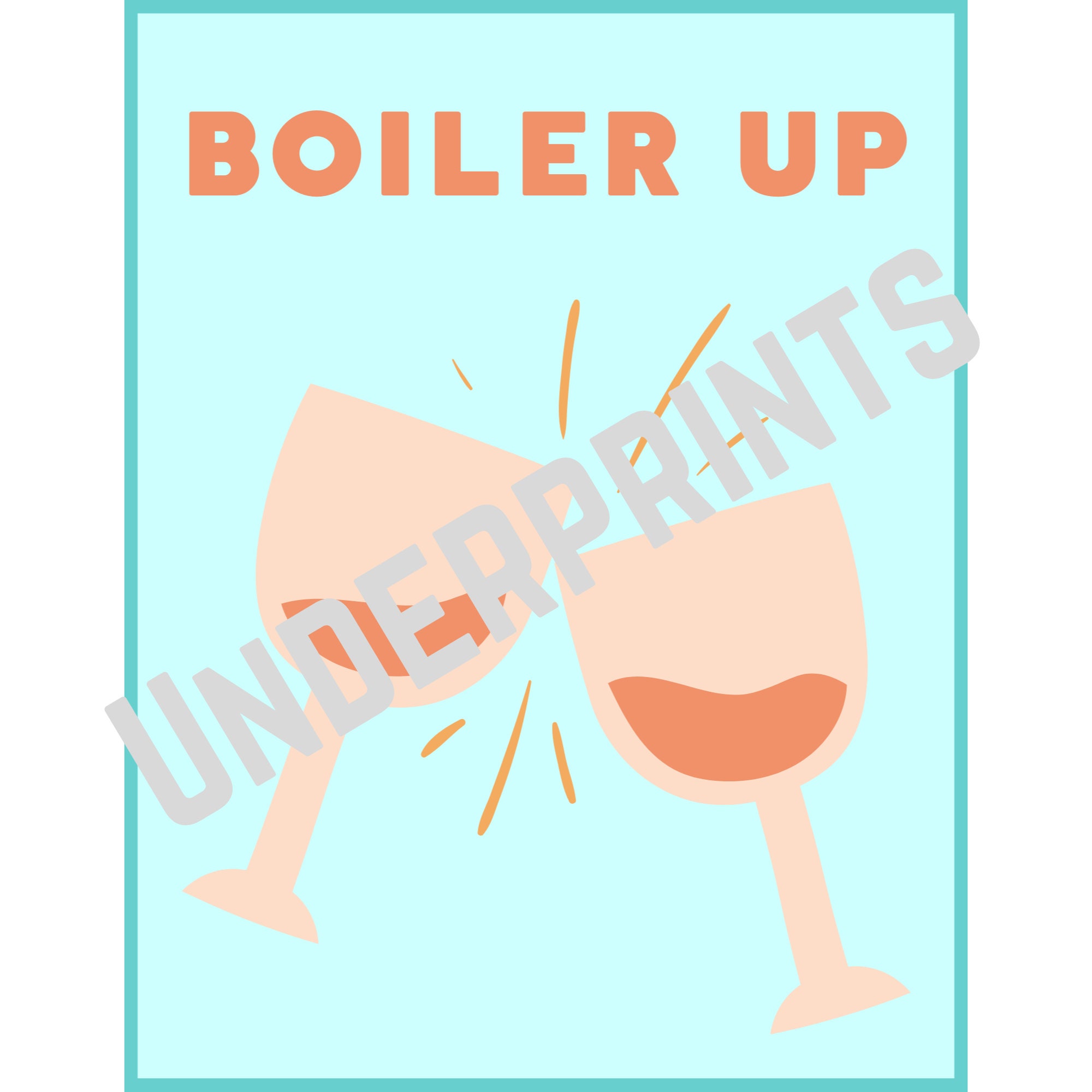 Purdue University Posters, Wall Art Prints, Set of 6 Downloadable Bar ...