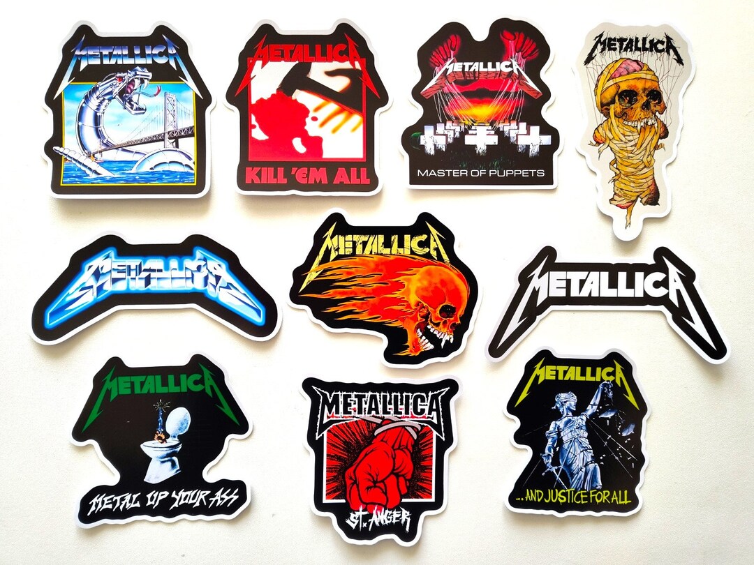 Sticker Pack 10 Stickers Heavy Metal Thrash Hard Rock Band - Etsy