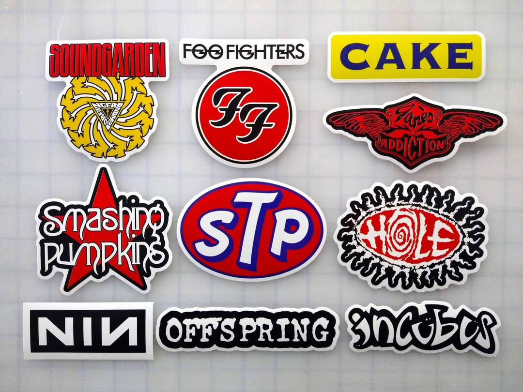 90's Alternative Sticker Pack 10 Stickers SET 2 - Etsy