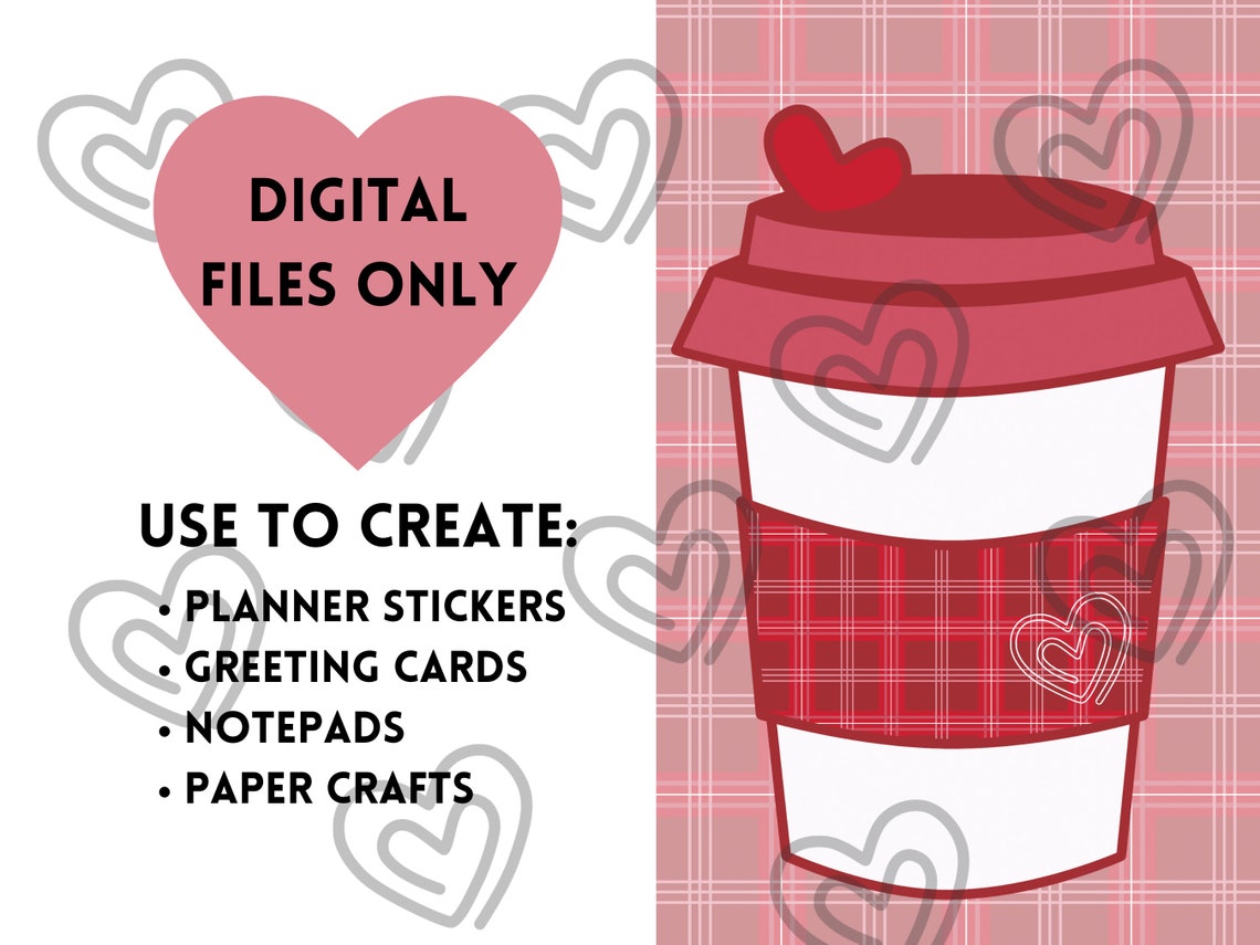 Valentine's Day PNG Clipart Bundle, Valentine's Sweets Clipart, Heart ...