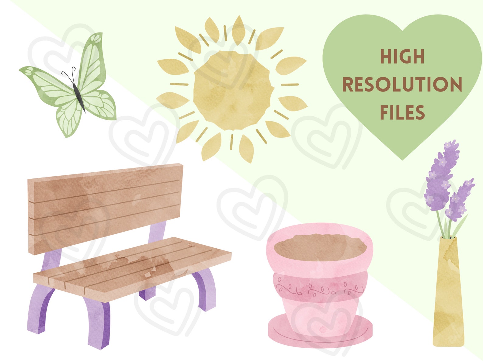 Spring Watercolor Clipart Bundle PNG/SVG Spring Flowers PNG - Etsy