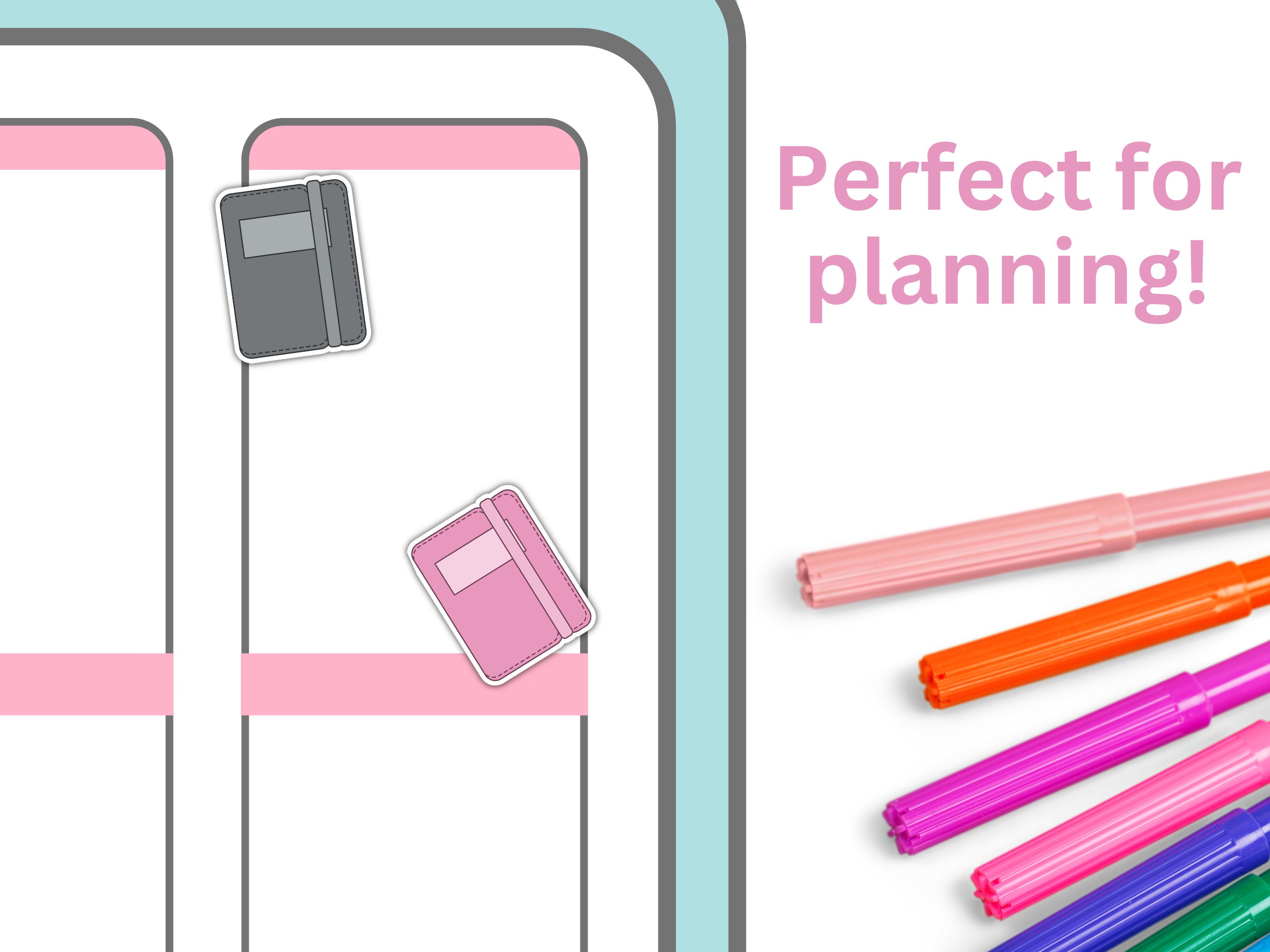 Printable Tie Journal Sticker, Instant Download Functional Planner ...