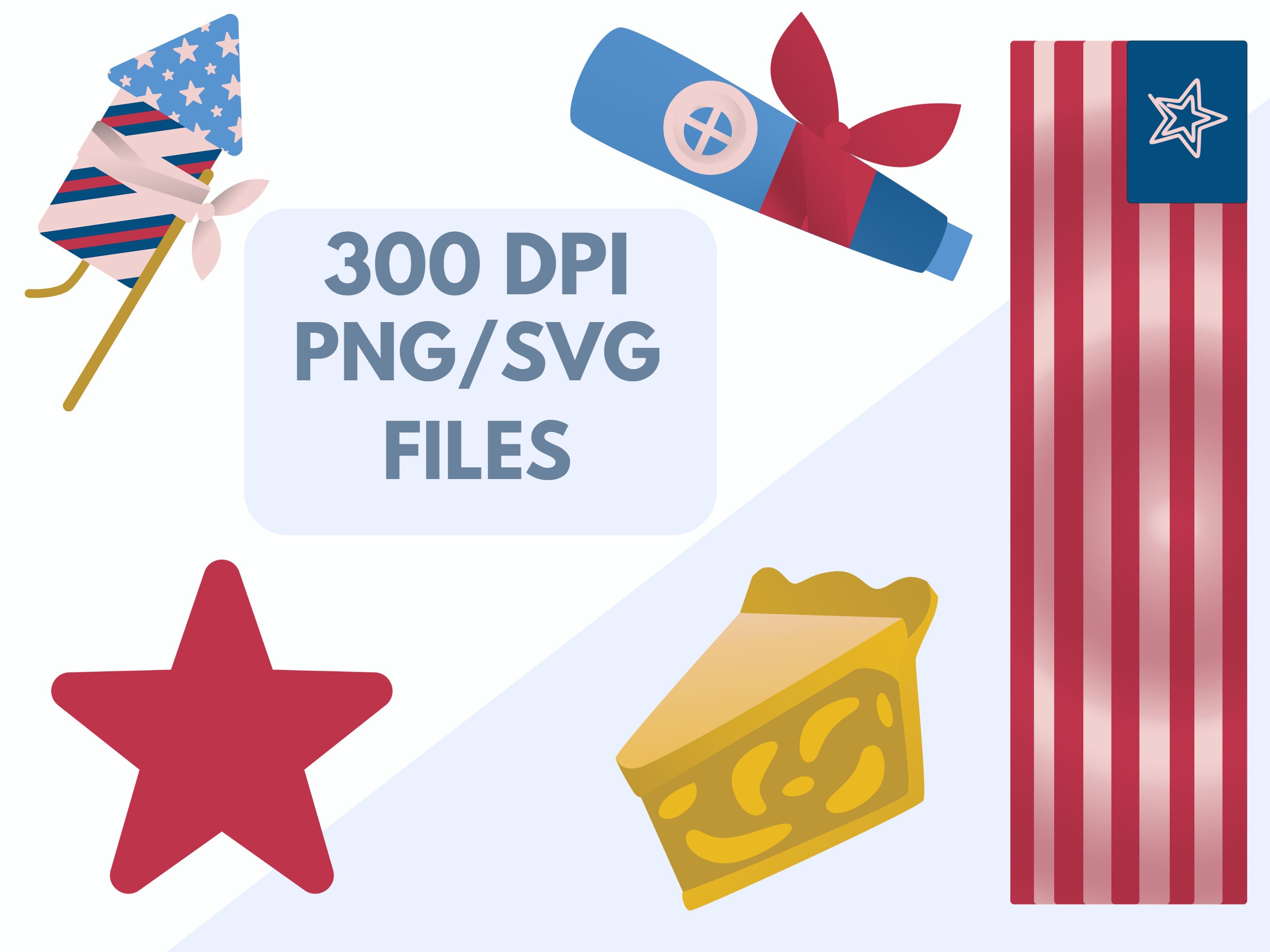4th July Clipart Mega Bundle, Stars and Stripes Digital Download ...