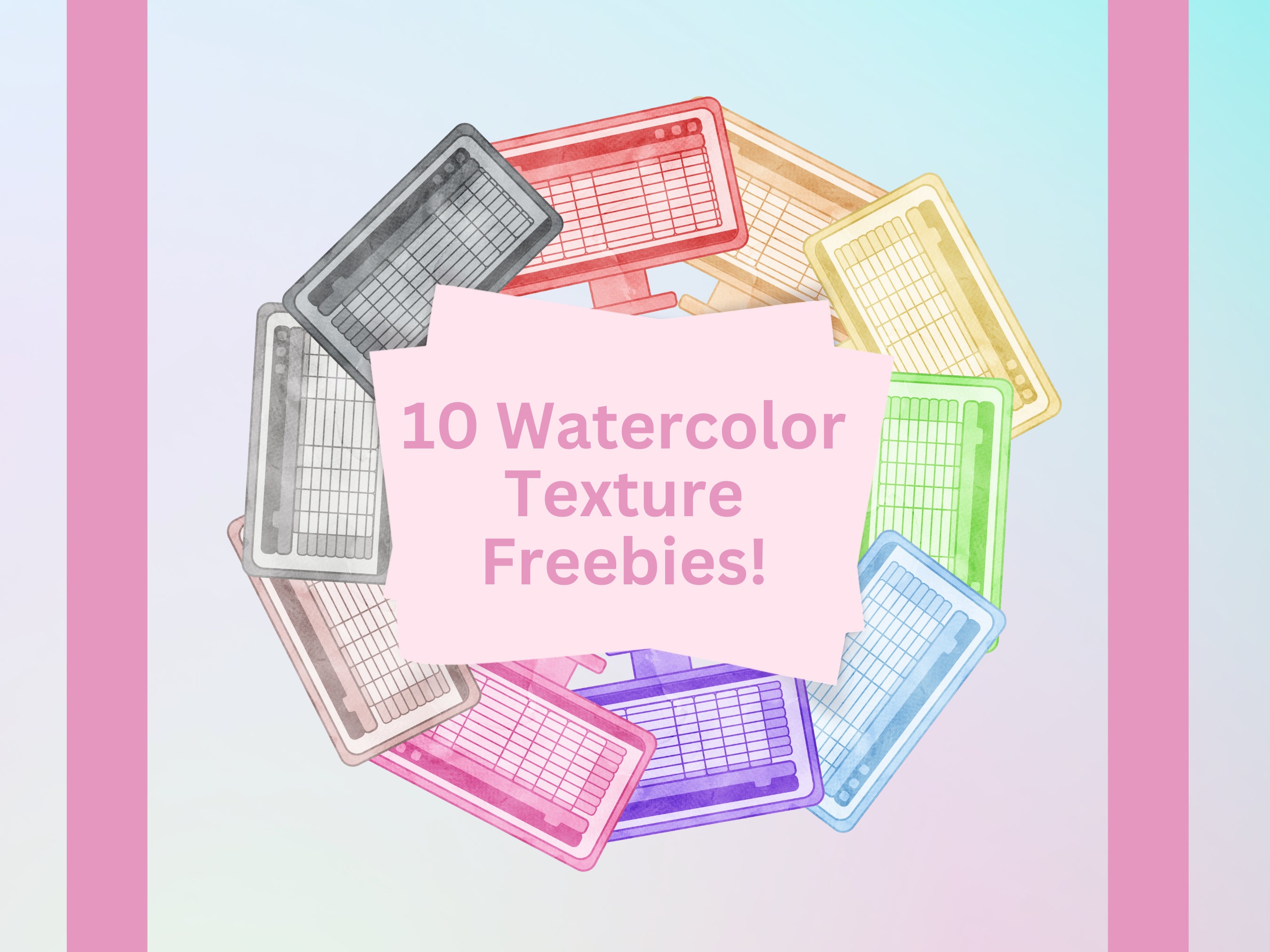 Printable Spreadsheet Computer Planner Stickers, Instant Download ...