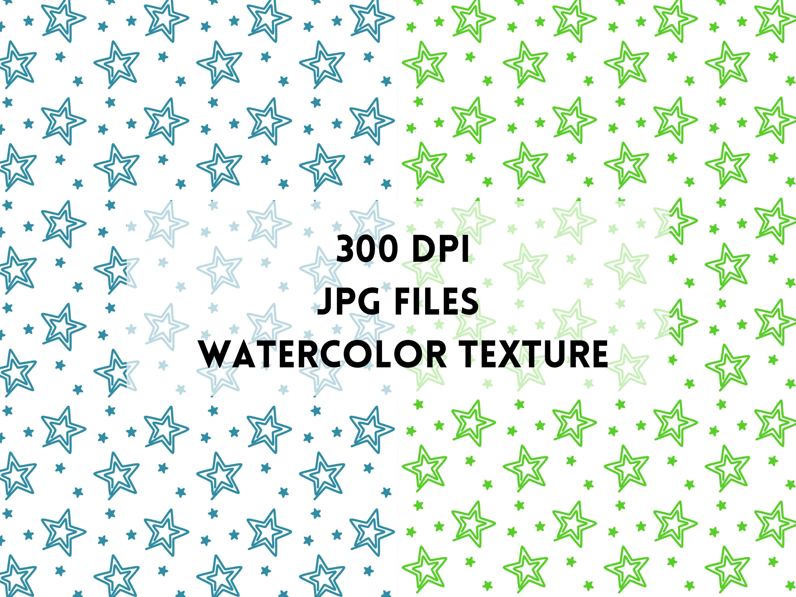 Bright Star Clip Digital Paper Pack, 100 Pieces Pastel Star Clip ...