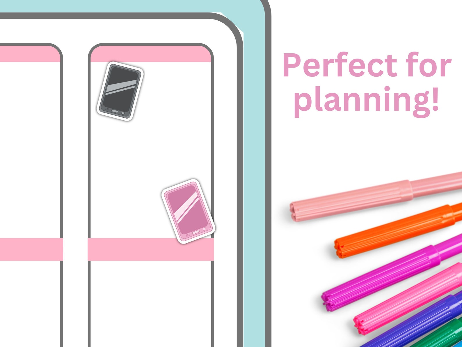 Printable Cute Cell Planner Stickers, Instant Download Functional ...