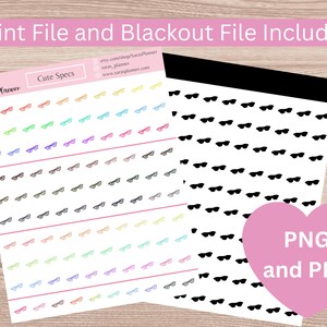 Printable Cute Specs Planner Stickers, Instant Download Functional ...