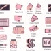 Pink Budget Clipart Bundle, Cute Money PNG, Money Icon SVG, Finance ...