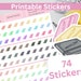 Printable Journal Session Planner Stickers, Instant Download Functional ...