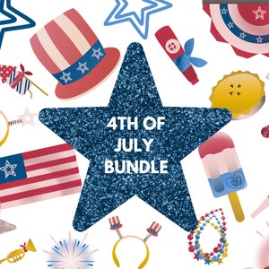 4th July Clipart Mega Bundle, Stars and Stripes Digital Download ...