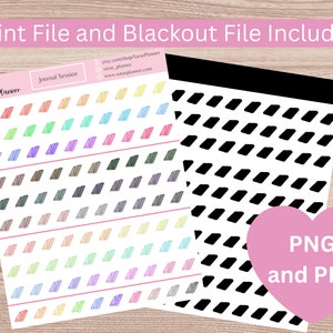Printable Journal Session Planner Stickers, Instant Download Functional ...